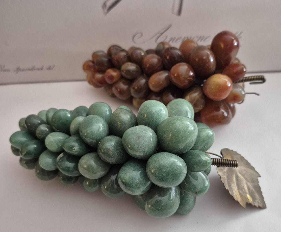 Vintage Italian Stone Grape Clusters - Set of 2 - Heavy - Rare Finds - Etsy