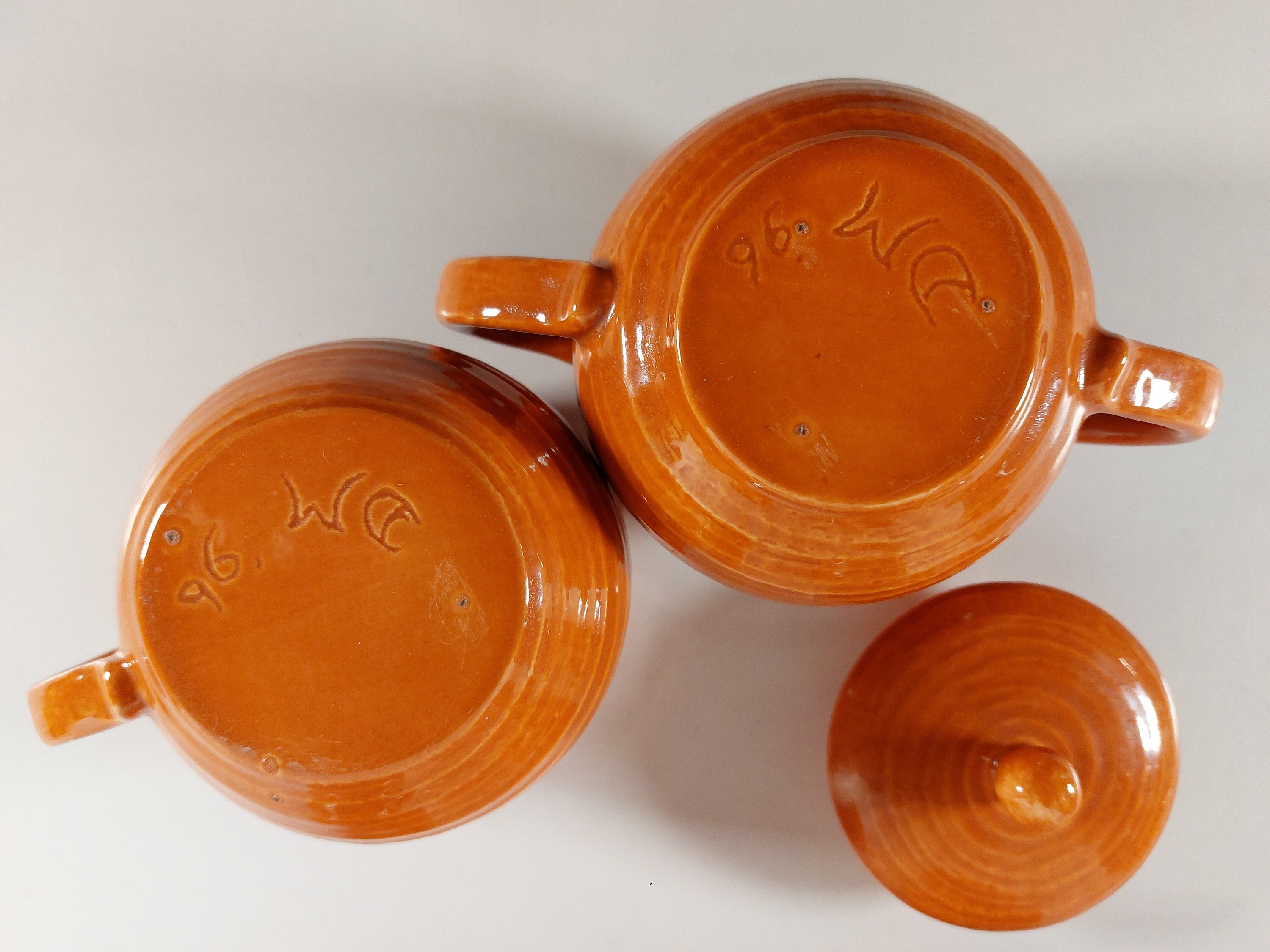 Handmade Pottery Set Decanter Sugar Bowl Creamer and Salt - Etsy