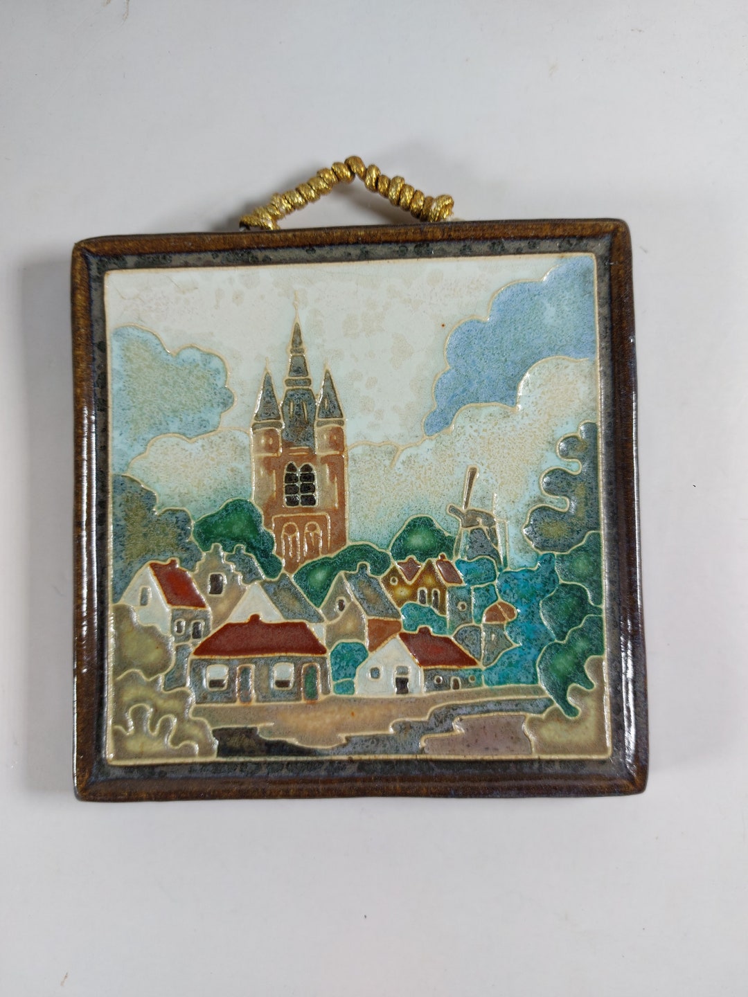 Porceleyne Fles Delft Tile Cloisonné Wall Tile Rare Find - Etsy