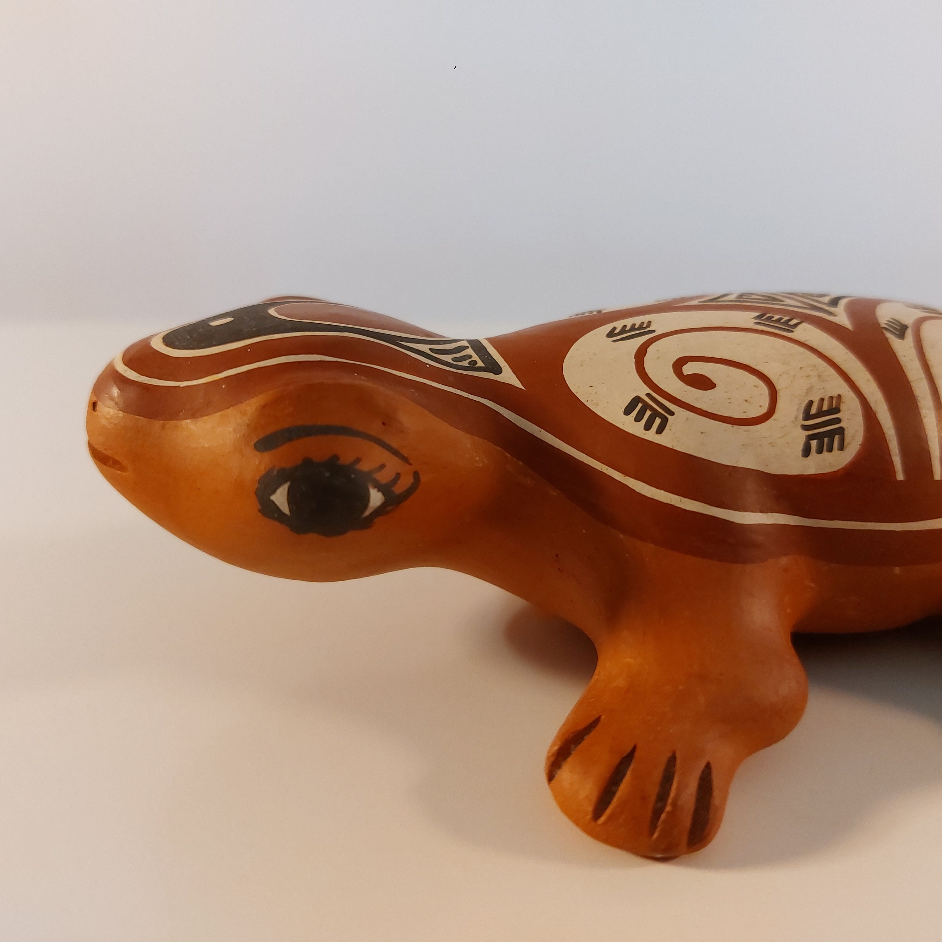 Vintage Lizard - Terracotta Native Pottery - Central / South America ...