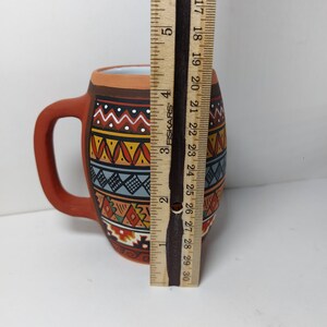 Peruvian Clay Folk Art Pottery Terracotta Set Hand Painted Mug ...