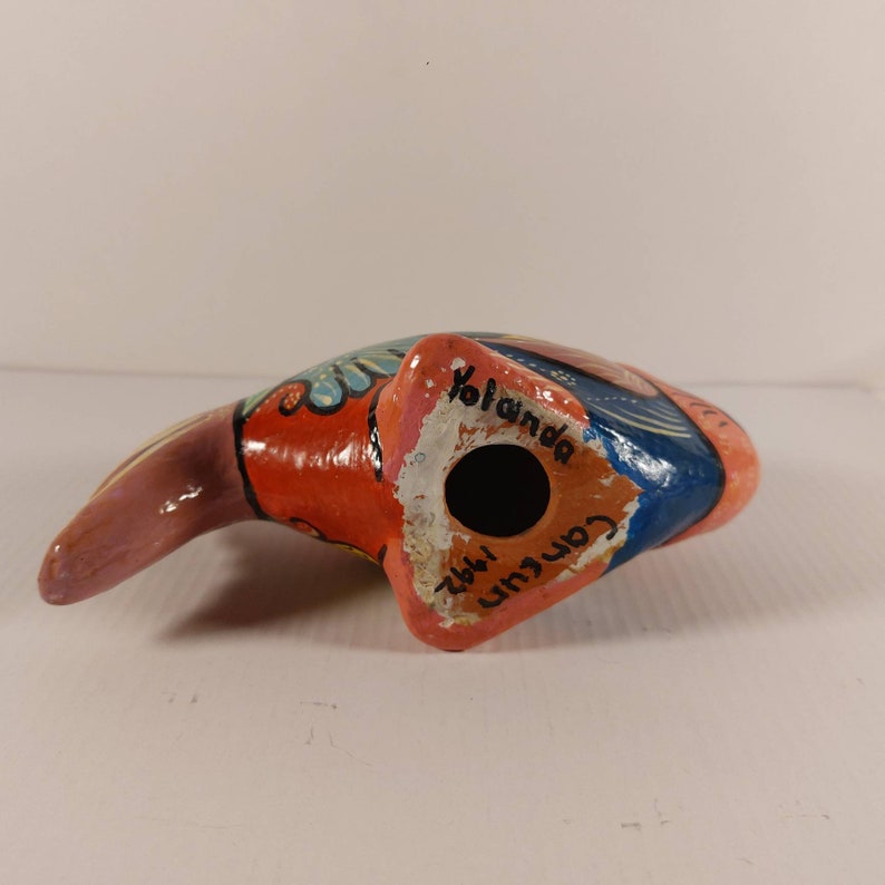 Mexico Folk Art Terracotta Fish - Mexican Pottery - Signed Yolanda ...