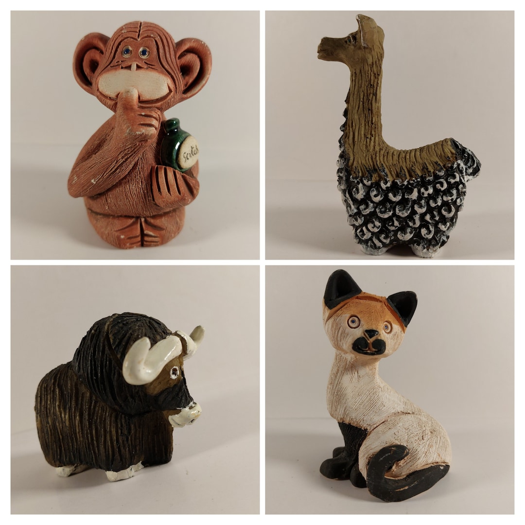 Vintage Artesania Rinconada Figurines Collectible Earthenware Ceramic ...