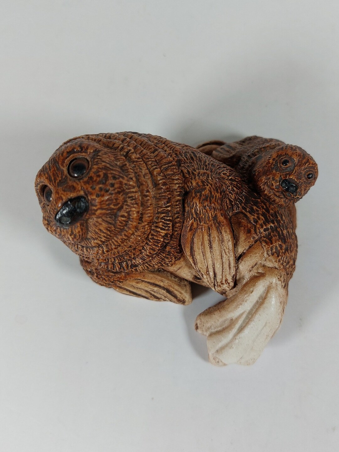 Stone Critters Vintage Seal Mother and Baby 1984 Sea Lion Walrus - Etsy