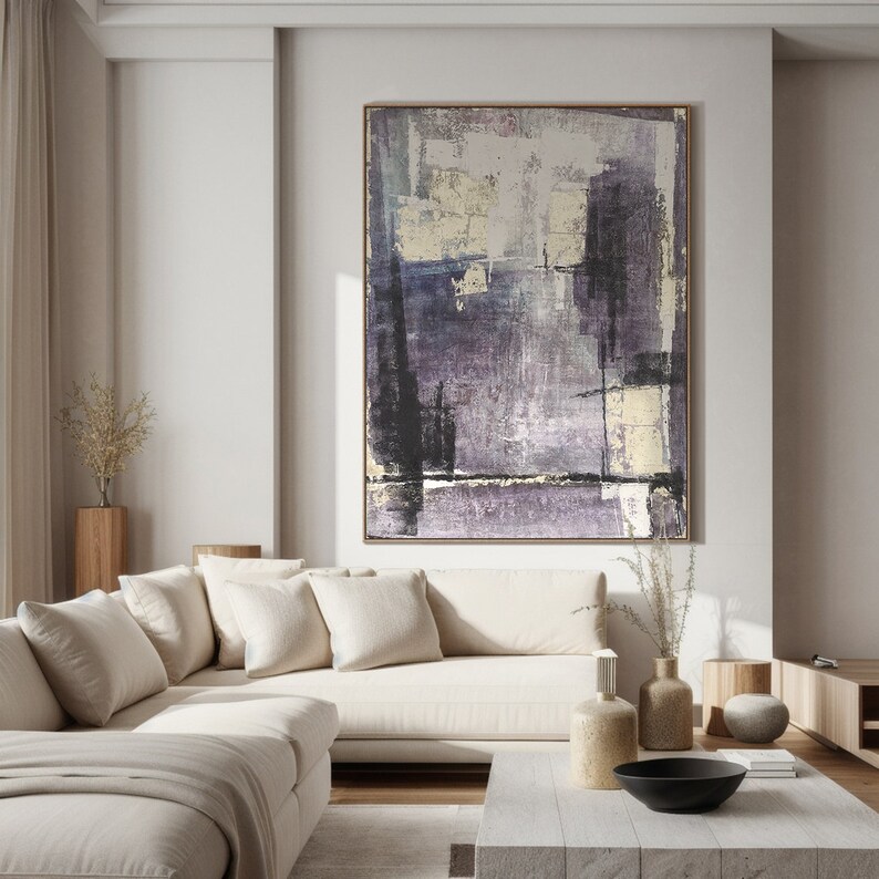 Original Blue Abstract Oil Painting, Extra Large Canvas Wall Art ... Original Blue Abstract Oil Painting, Extra Large Canvas Wall Art ...