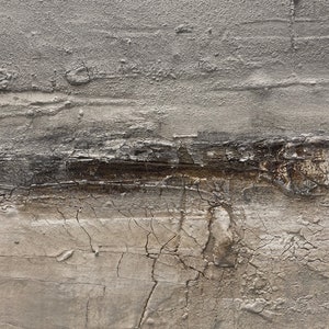 Original Gray Abstract Painting on Canvas,gray Wabi-sabi Wall Art ...