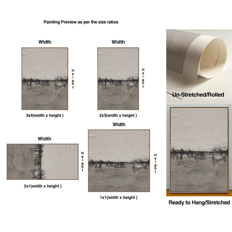 Large Original Oil Painting Canvas,hand-painted Heavy Textured Impasto ...