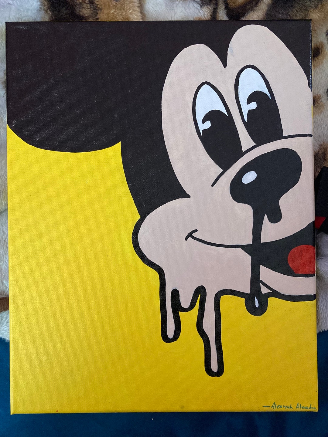 11x14in Custom Mickey Mouse Painting - Etsy