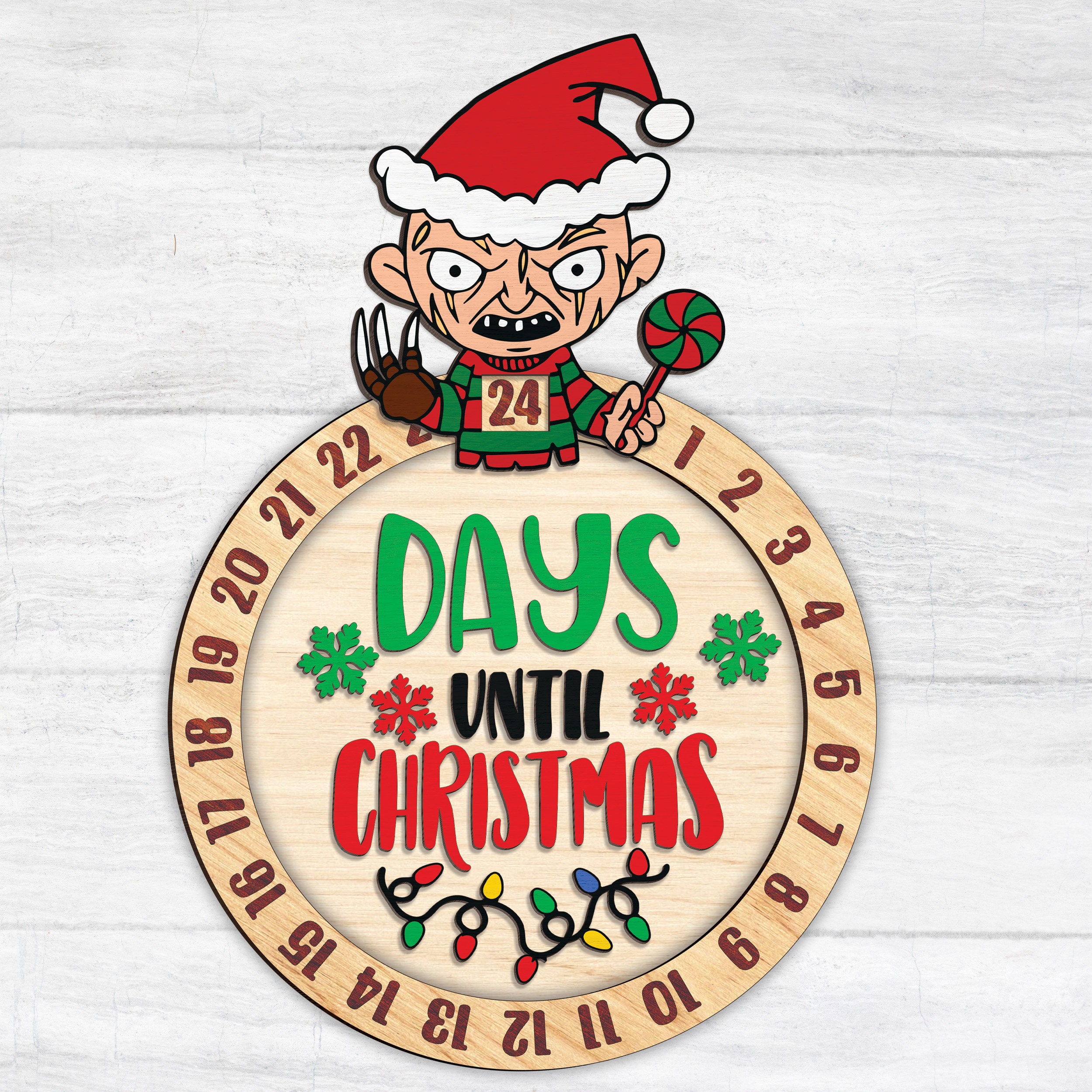 Horror Christmas Countdown Svg, Christmas Countdown Svg, Countdown ...