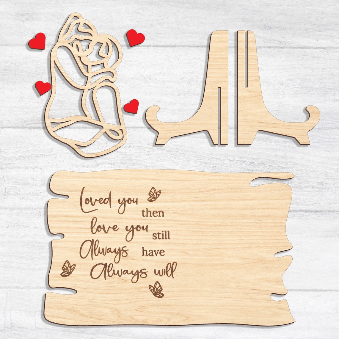 SVG Laser Cut File, Couple Line Art Couple Sign SVG, 3D Layered ...