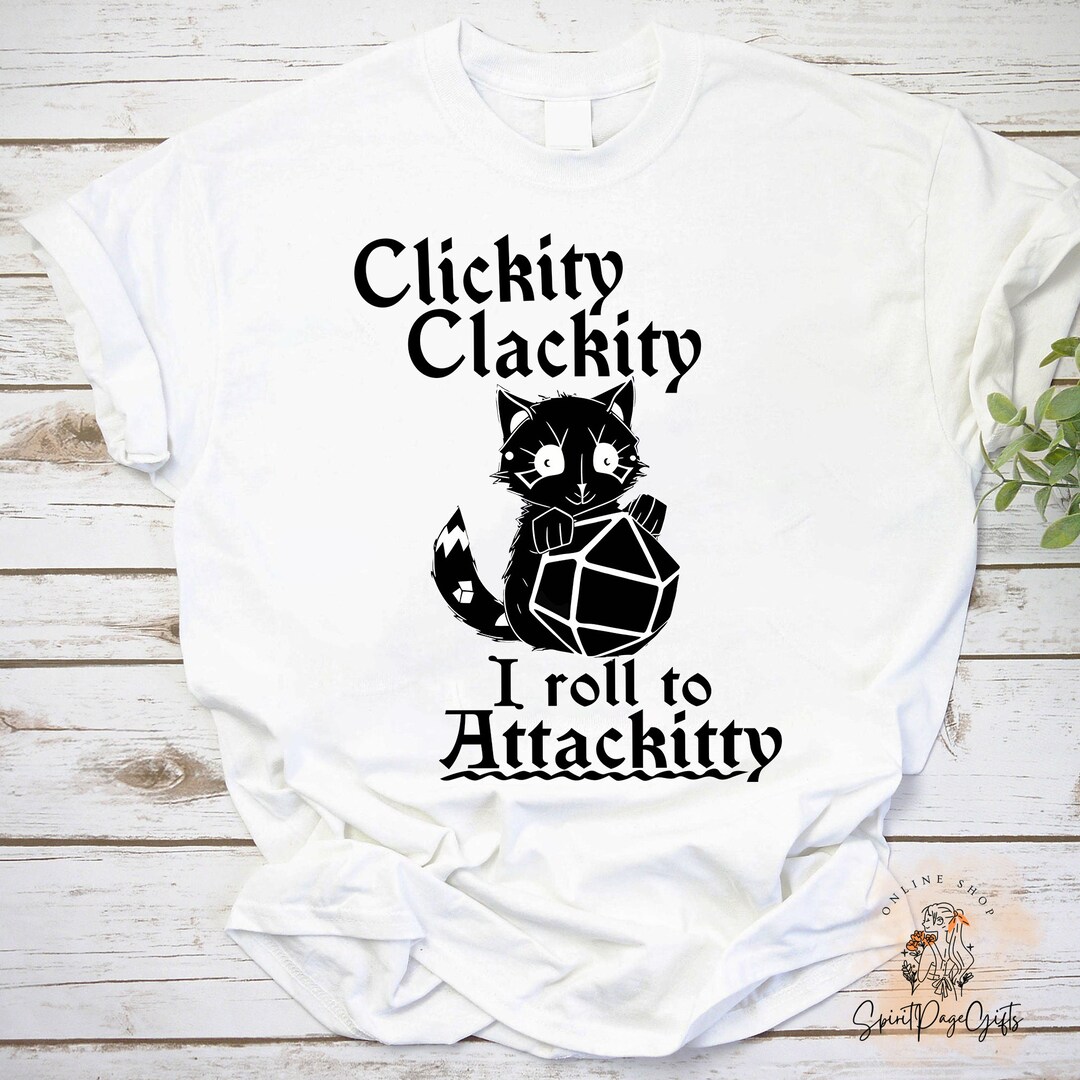 Clickity Clackity Camiseta vintage unisex, Camisa divertida Clickity ...