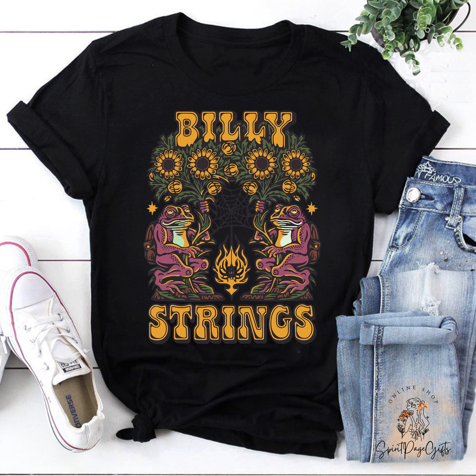 Billy Strings Fall Winter 2021 Sunflowers Toad T-shirt, Billy Strings Shirt, Billy String Music ...