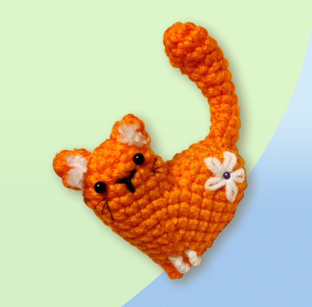 Crochet Pattern Love Heart Cat Valentine's Day Easter - Etsy