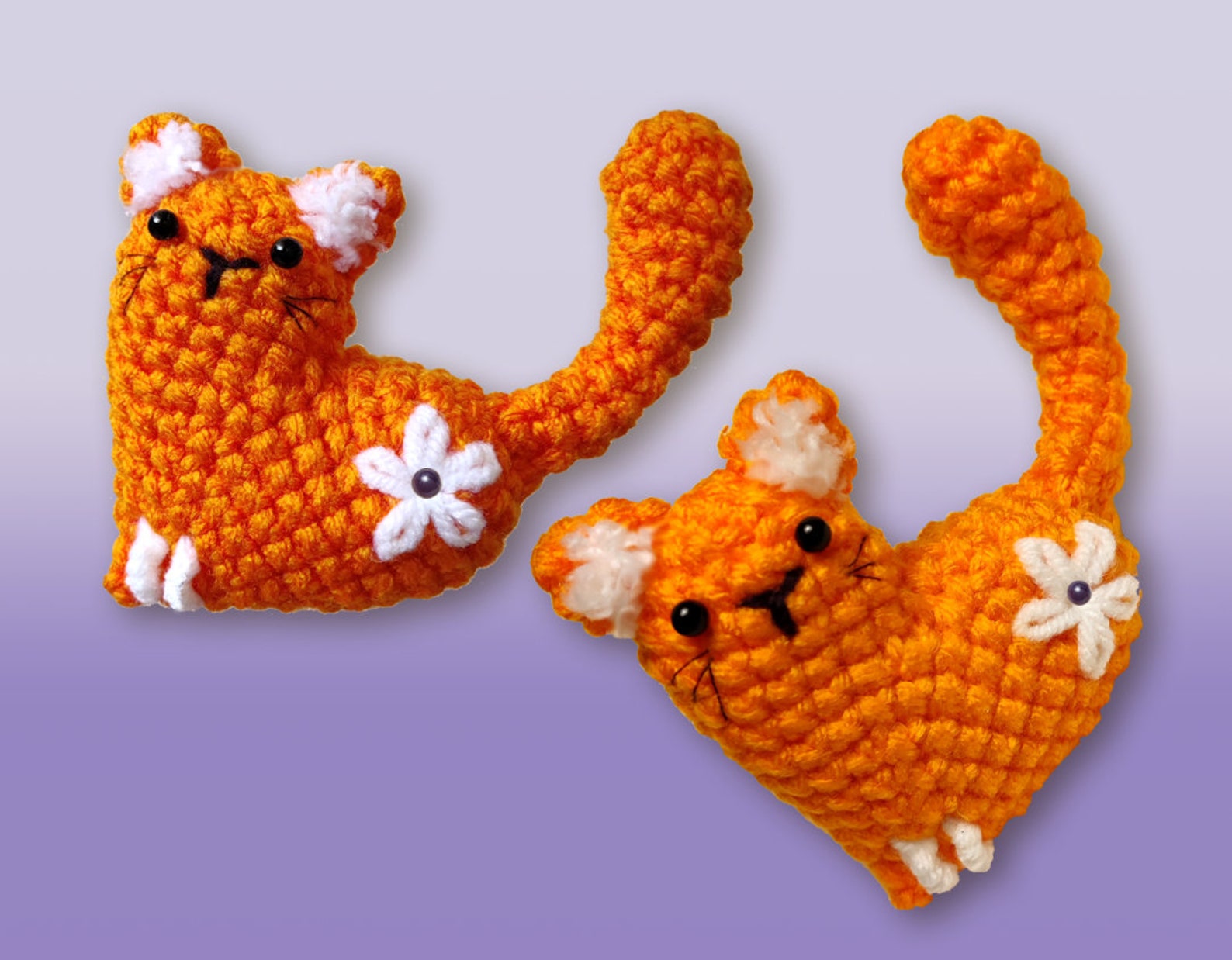 Crochet Pattern, Love Heart Cat, Valentine's Day, Easter, Mother's Day ...