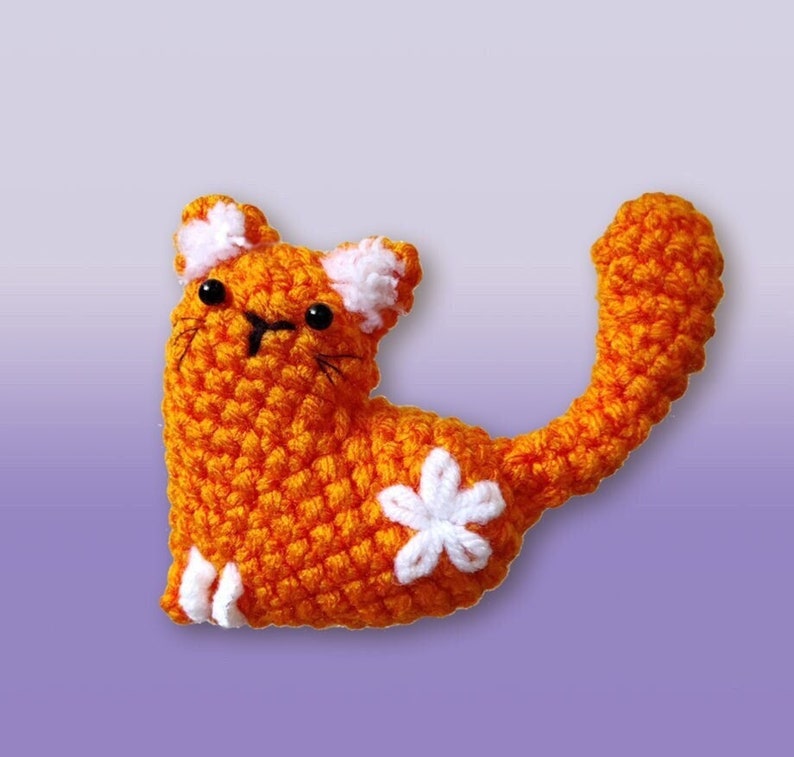 Crochet Pattern, Love Heart Cat, Valentine's Day, Easter, Mother's Day ...