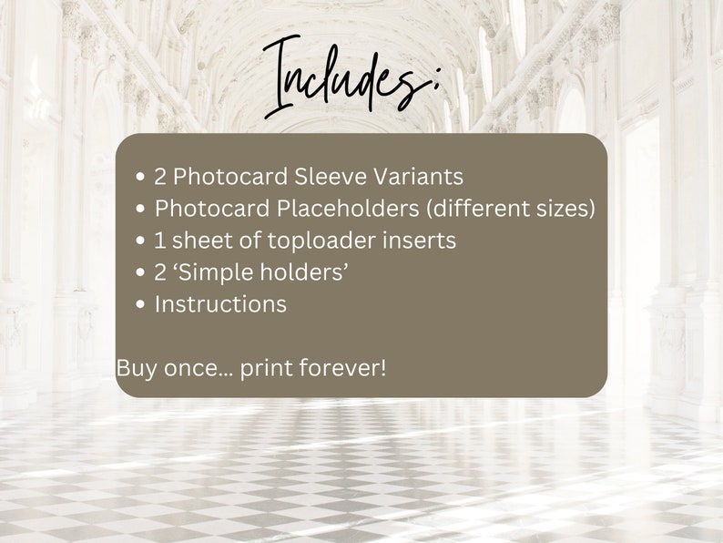 Royal Garden Photocard Accessory Pack | Holder, Sleeve, Inserts - Etsy