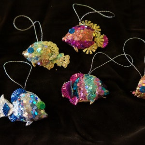 Tropical Fish Ornaments, Set of 3 - Etsy