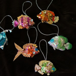 Tropical Fish Ornaments, Set of 3 - Etsy
