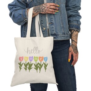 Summer Tote Bag Hello Summer Summer Bag Reusable Grocery Bag Summer ...