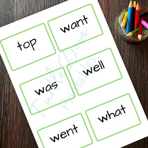 Printable Site Word Printable Flashcards - Etsy
