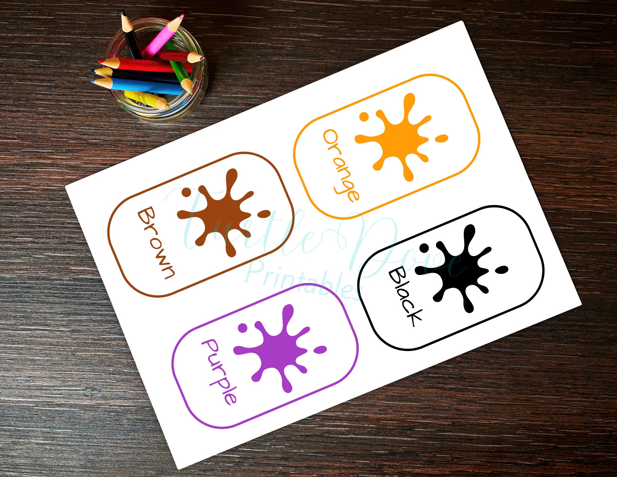 Numbers and Colors Printable Flashcard Bundle - Etsy
