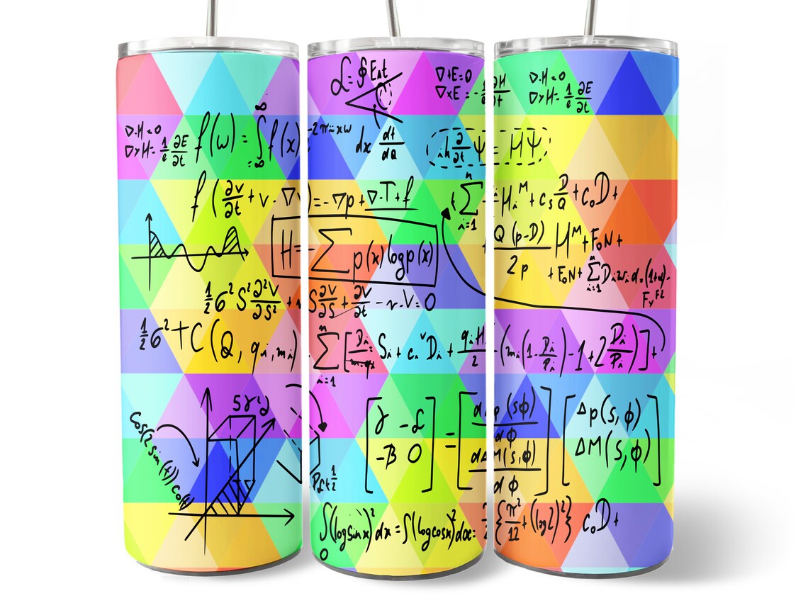 Math Tumbler Wrap PNG Design Math Teacher Tumbler Wrap 20 Oz - Etsy