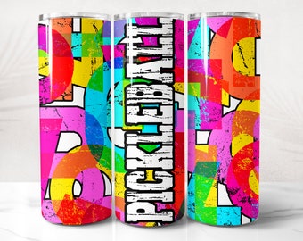 Pickleball Tumbler Wrap PNG Design, Pickleball Tumbler Wrap 20 Oz ...