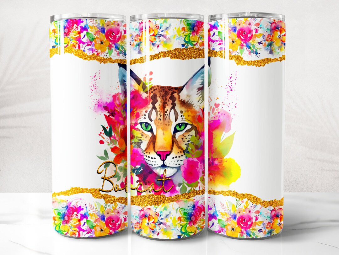 Bobcat Tumbler Wrap PNG Design, Bobcat Tumbler Wrap 20 Oz Skinny ...