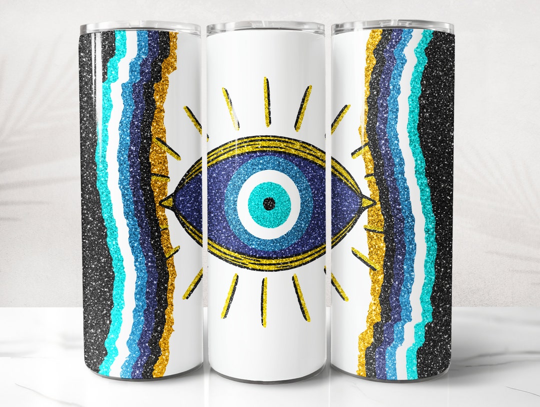 Greek Evil Eye Tumbler Wrap PNG Design, Turkish Evil Eye Tumbler Wrap ...