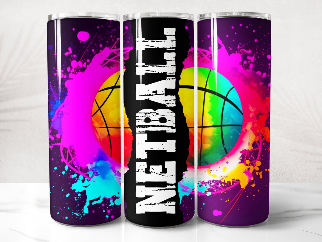 Netball Tumbler Wrap PNG Design, Netball Tumbler Wrap 20 Oz Skinny ...