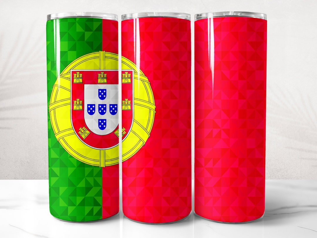 Portugal Flag Tumbler Wrap PNG Design, Portugal Tumbler Wrap 20 Oz ...
