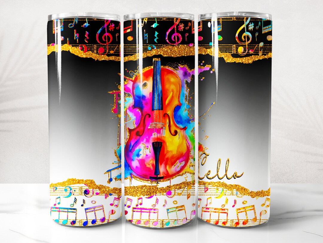 Cello Tumbler Wrap PNG Design, Cello Tumbler Wrap 20 Oz Skinny Tumbler ...