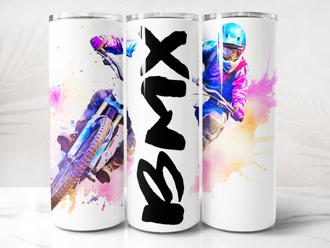 BMX Tumbler Wrap PNG Design, BMX Tumbler Wrap 20 Oz Skinny Tumbler ...