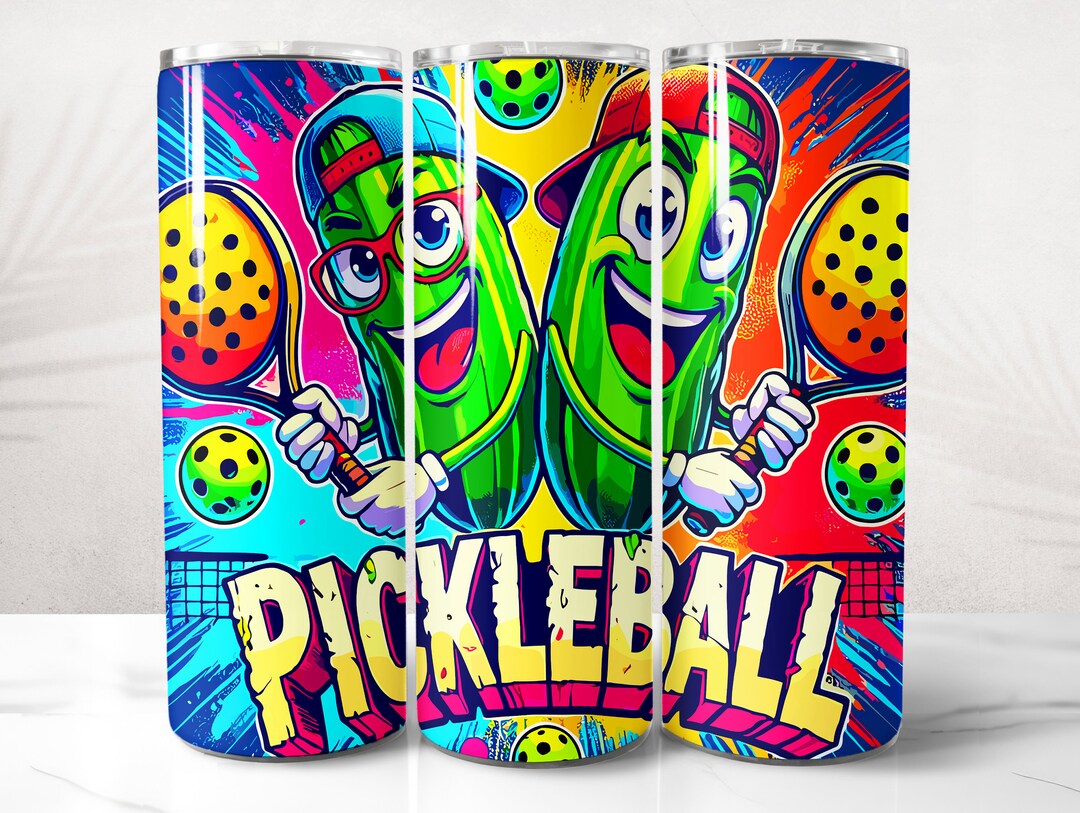 Pickleball Tumbler Wrap PNG Design, Pickleball Tumbler Wrap 20 Oz ...