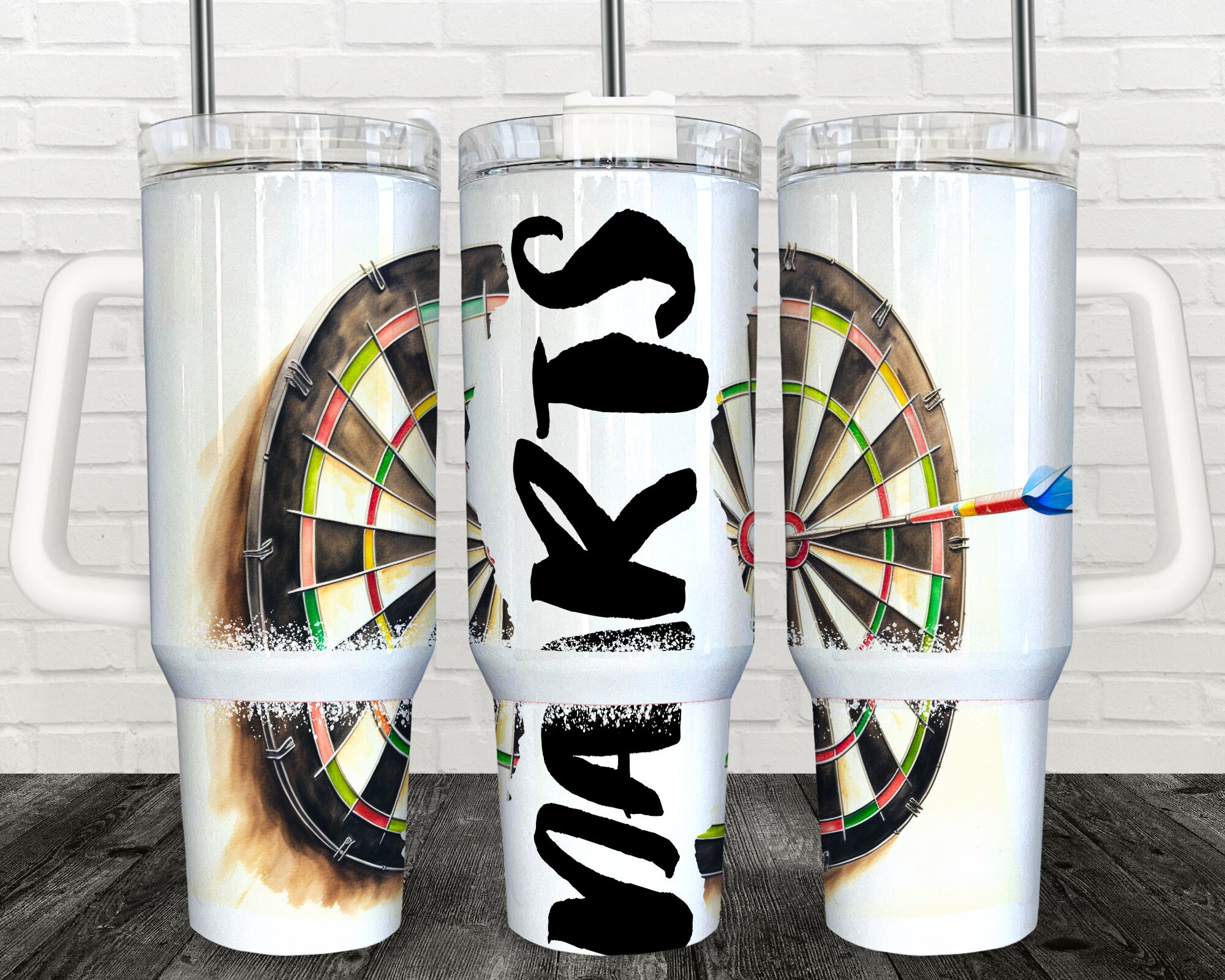 Darts 40oz Tumbler Wrap PNG Design Darts 40oz Quencher - Etsy