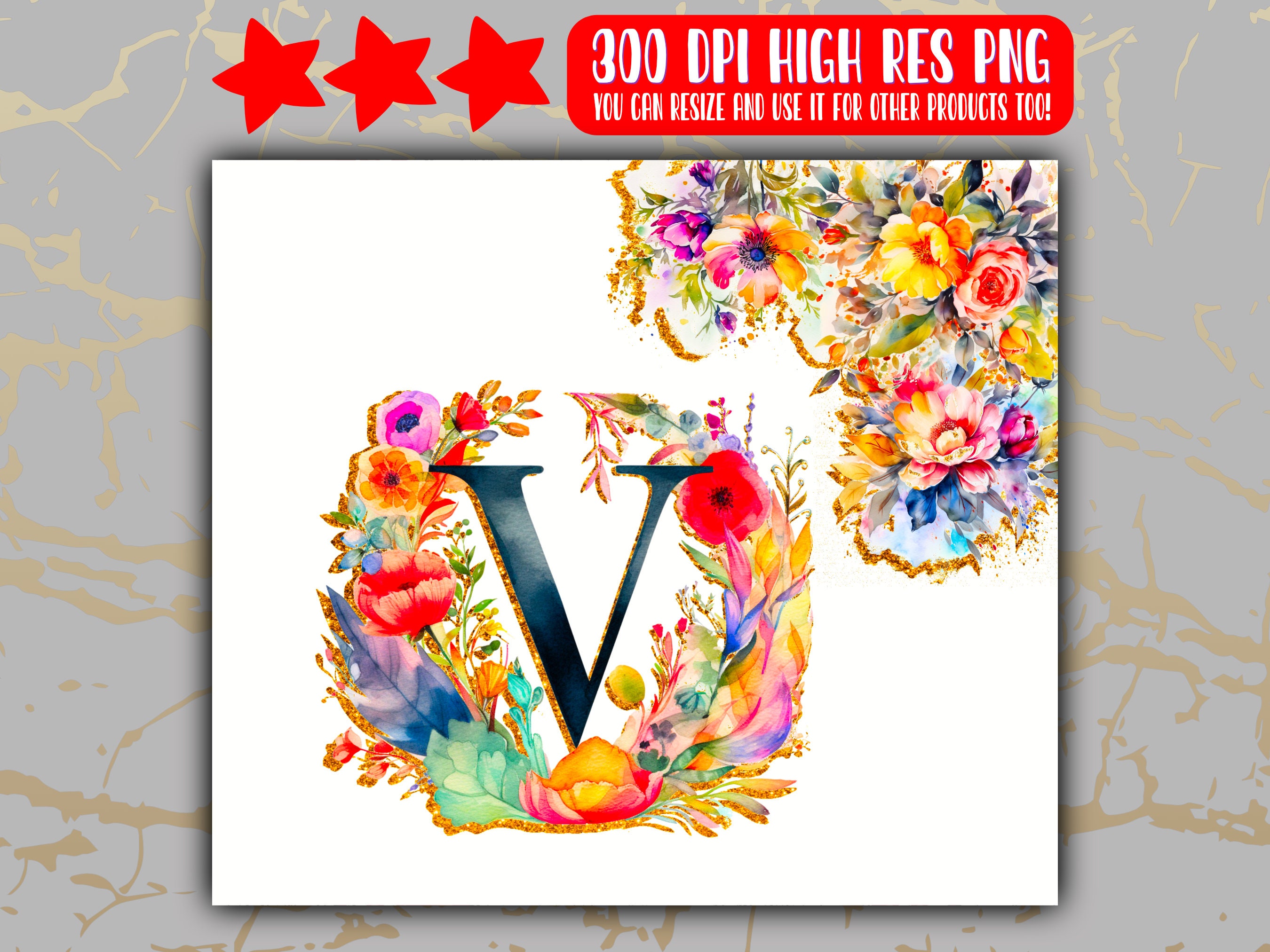 Monogram Letter V Tumbler Wrap PNG Design Initial V Tumbler - Etsy