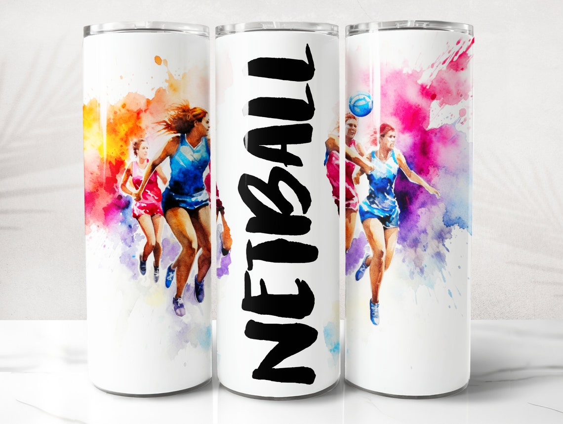 Netball Tumbler Wrap PNG Design Netball Tumbler Wrap 20 Oz - Etsy