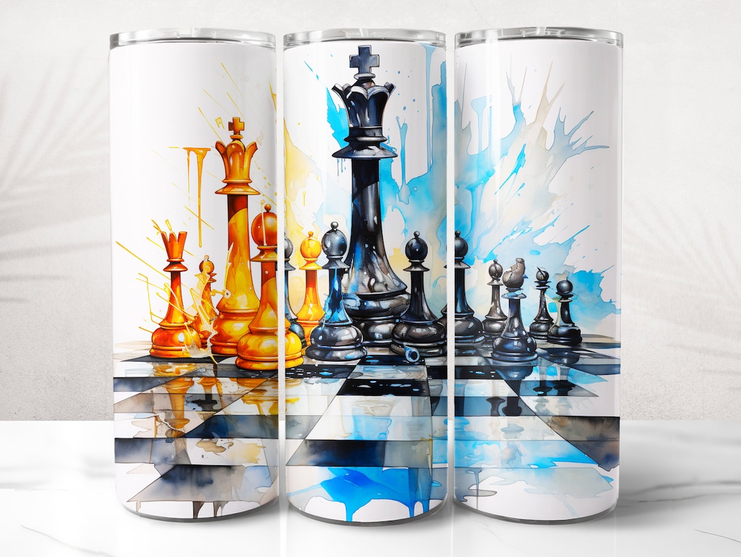 Chess Tumbler Wrap PNG Design, Chess Tumbler Wrap 20 Oz Skinny Tumbler ...
