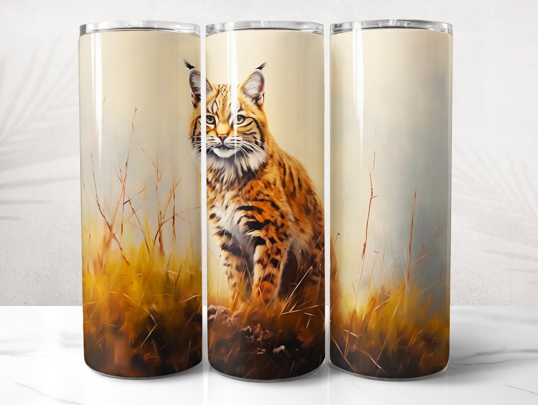 Bobcat Tumbler Wrap PNG Design, Bobcat Tumbler Wrap 20 Oz Skinny ...