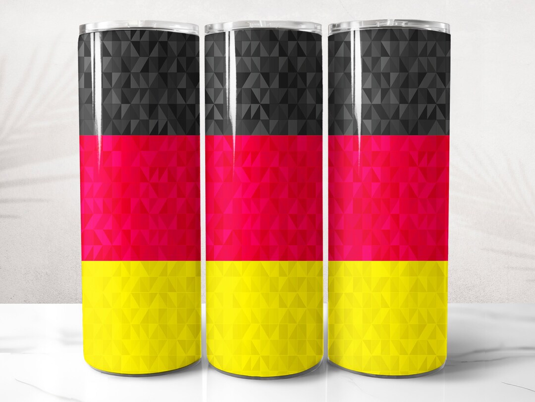 Germany Flag Tumbler Wrap PNG Design, German Tumbler Wrap 20 Oz Skinny ...