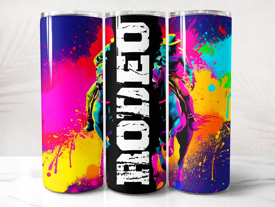 Rodeo Tumbler Wrap PNG Design, Rodeo Tumbler Wrap 20 Oz Skinny Tumbler ...