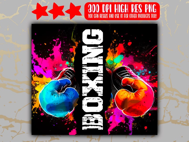 Boxing Tumbler Wrap PNG Design Boxing Tumbler Wrap 20 Oz - Etsy