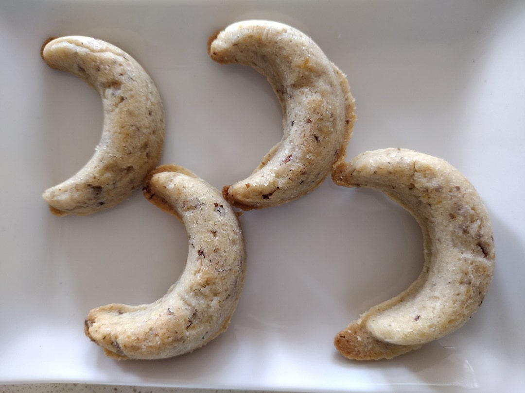 Pecan Crescent Moon Cookies!!! - Etsy