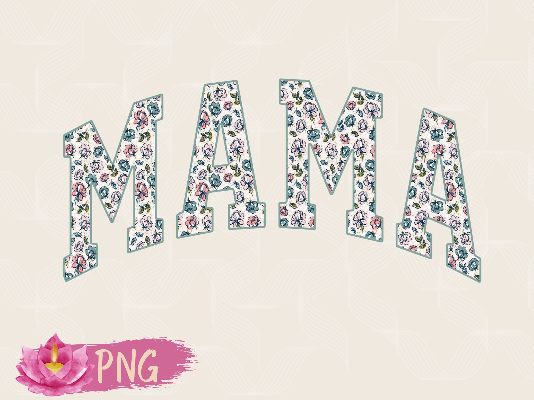 Mama Png, Mother's Day Png, Floral Mama Png, Mama Varsity, Mom Png ...