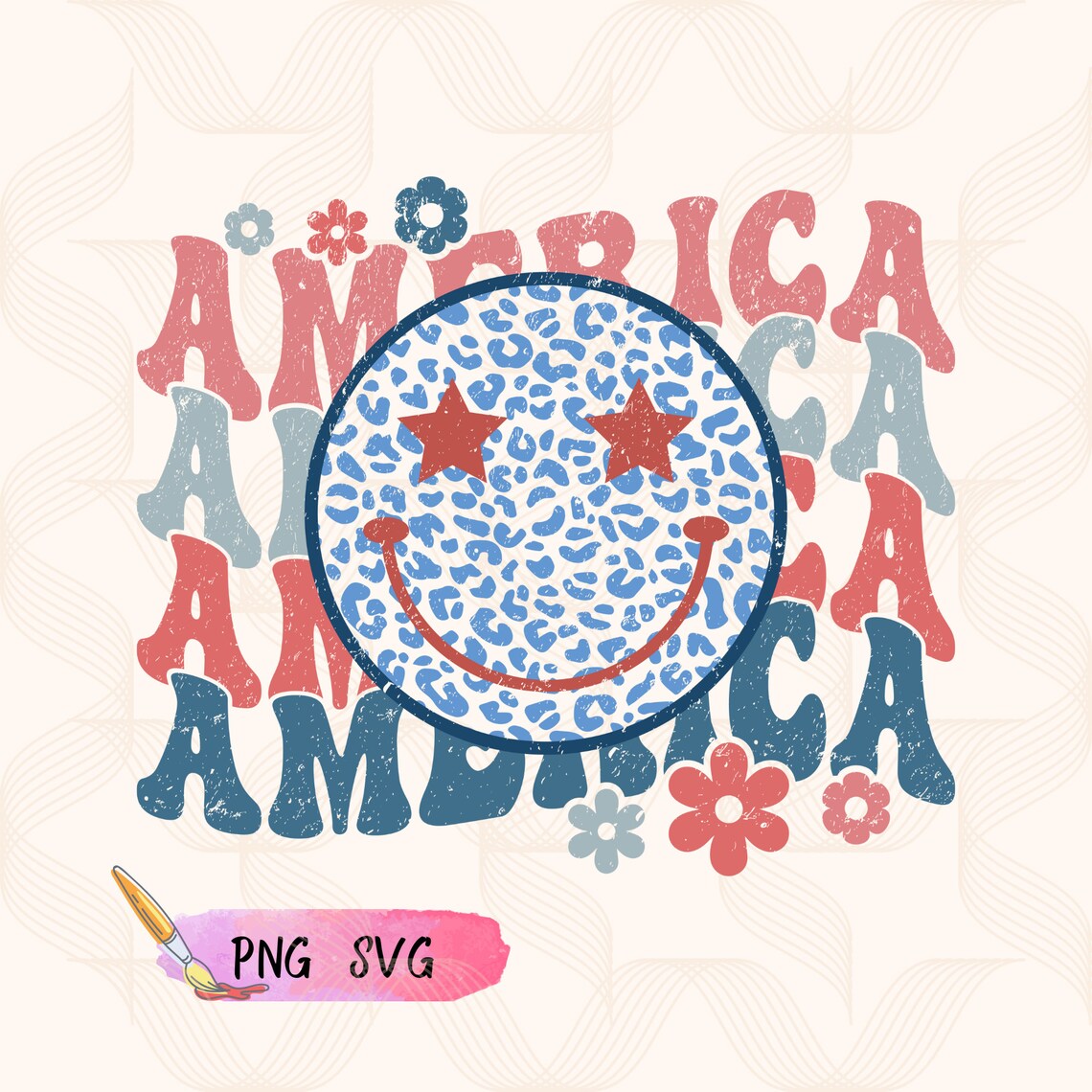 America Stacked Svg Png, Retro America Svg Png, Retro USA Svg Png, 4th ...