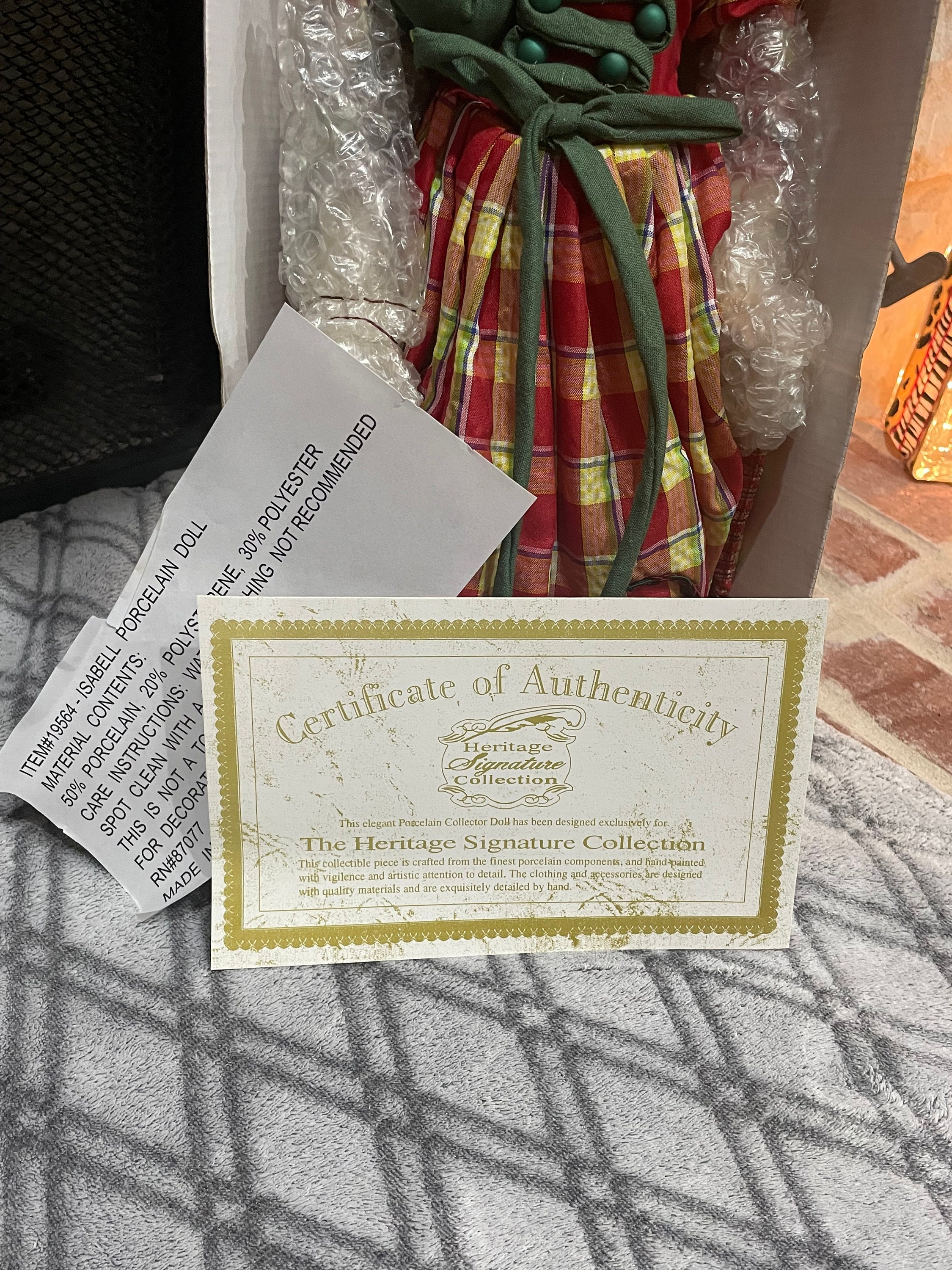 Heritage Signature Collection isabell Porcelain Doll - Etsy