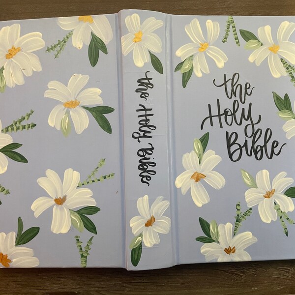 Hand Painted Bible - Etsy
