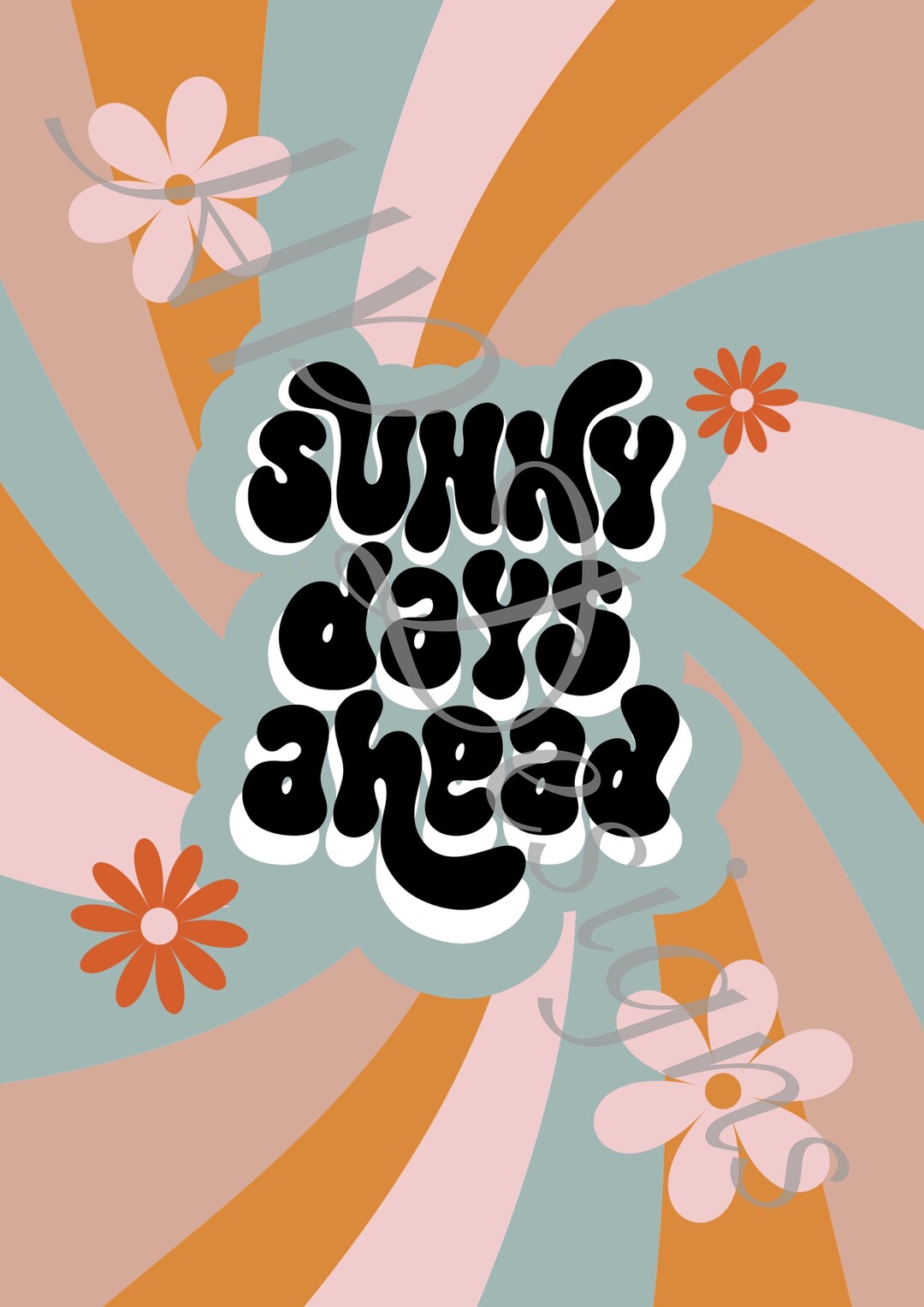 Sunny Poster - Etsy