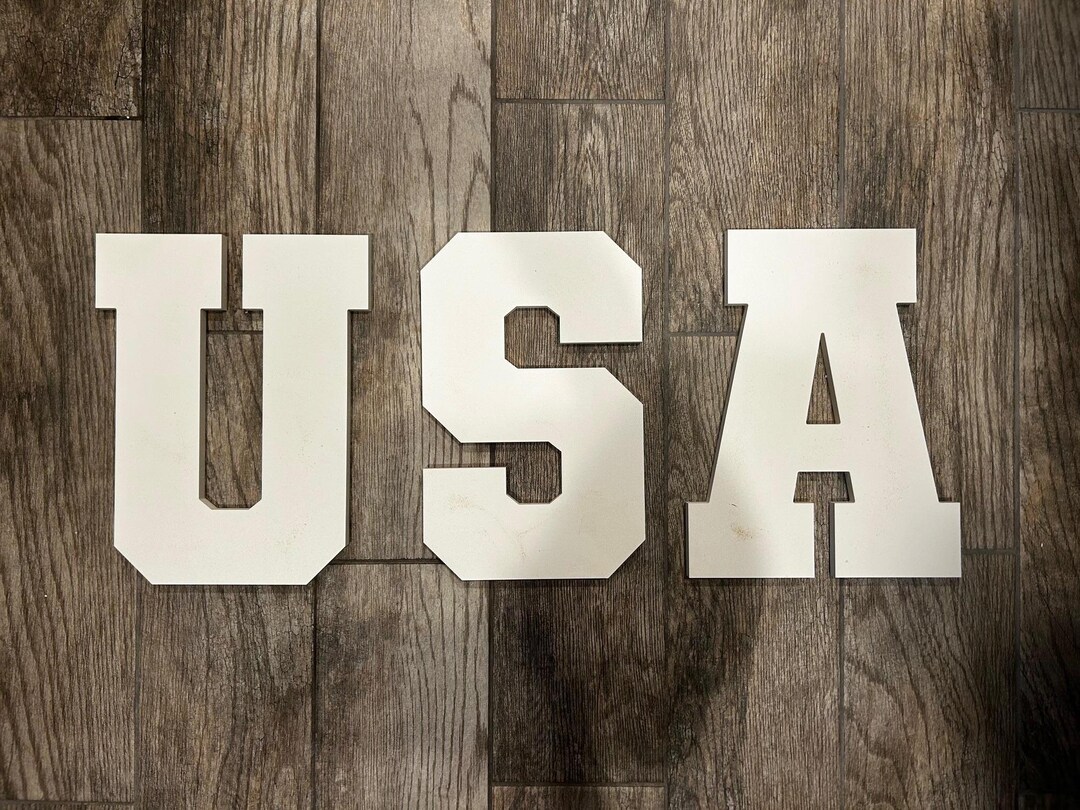 USA Letters Sign All-weather PVC |july 4th Signs | Summer Yard Art ...