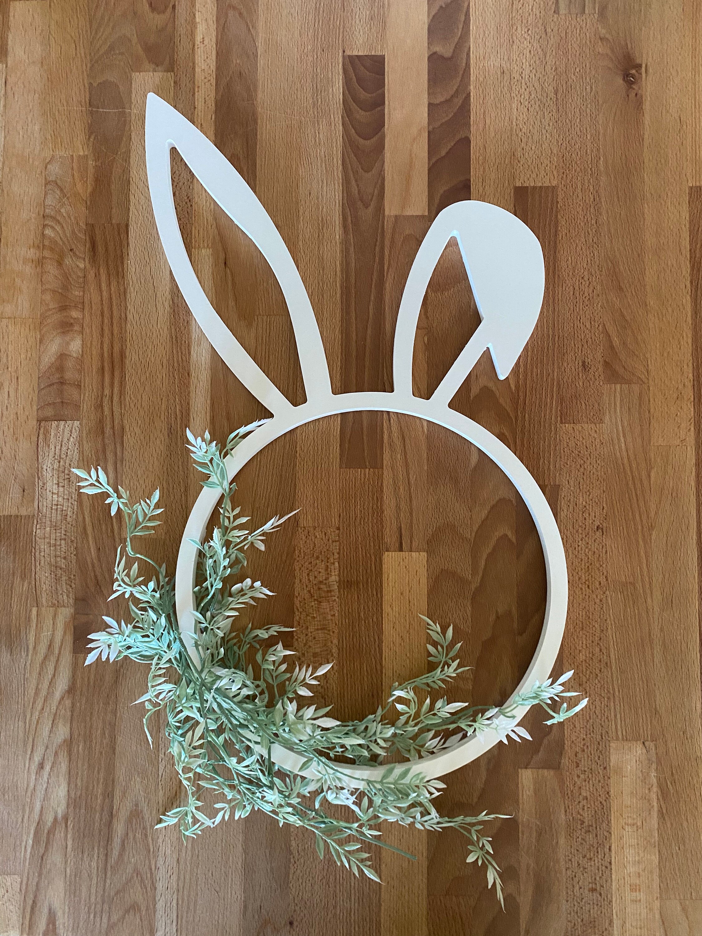 Bunny Ear Door Hanger All-weather PVC | Easter Signs | Easter Yard Art ...